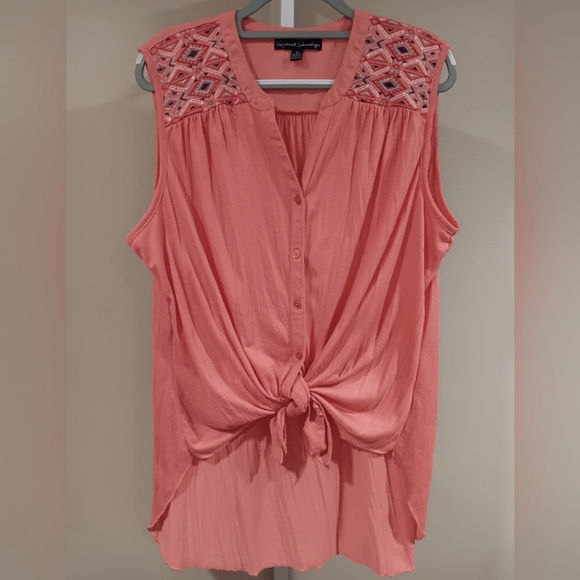 French Laundry | Tops | French Laundry Womens Size 3x Orange Button ...